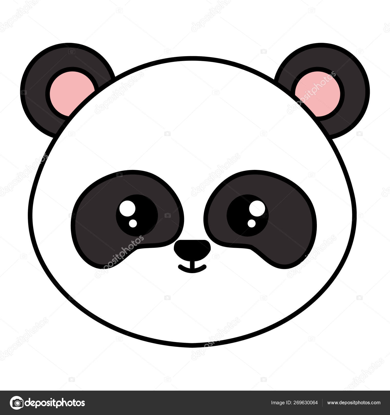 Panda Bear Face Clipart