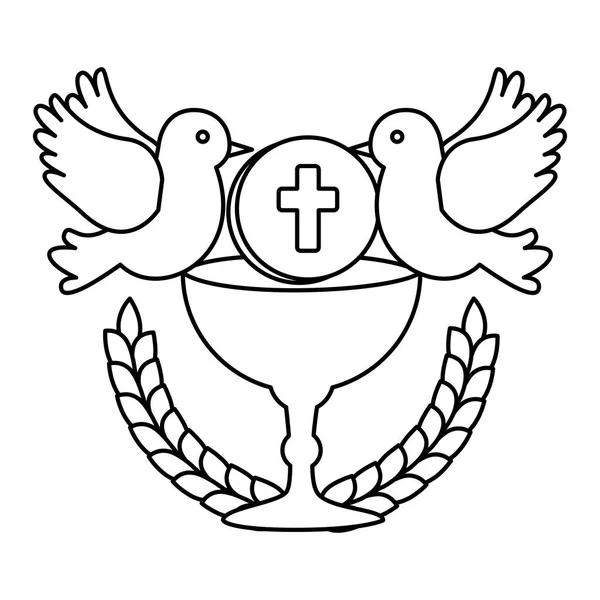 Cáliz icono de primera comunión Vector de stock #138886478 de ©yupiramos