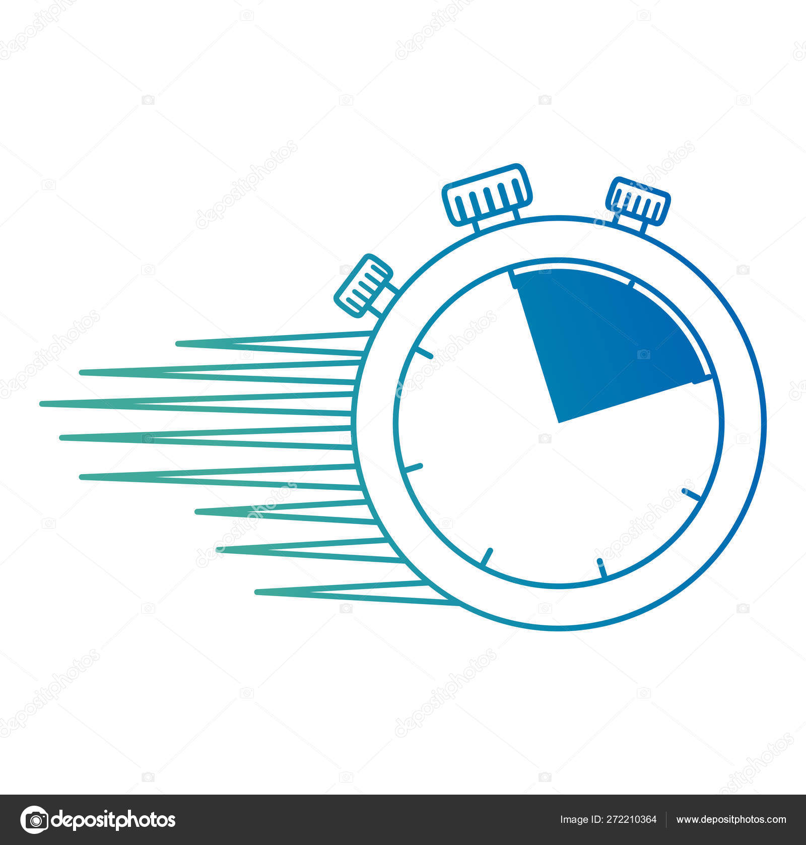 Timer chronometer with speed lines Stock Vector Image by ©yupiramos ...