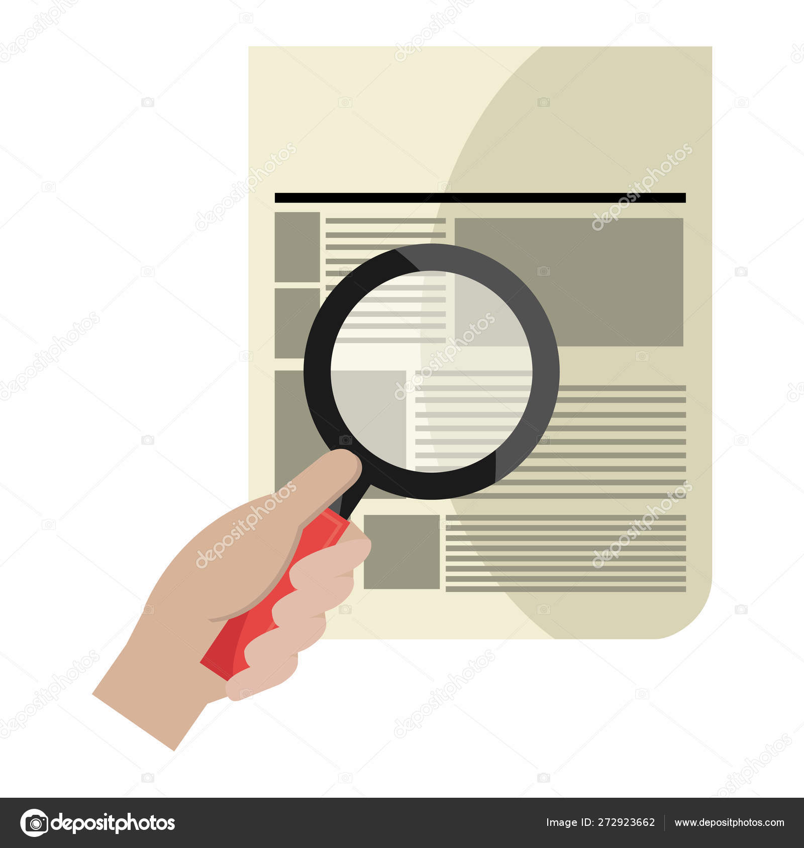 Lupa con documentos Vector de stock por ©yupiramos 272923662