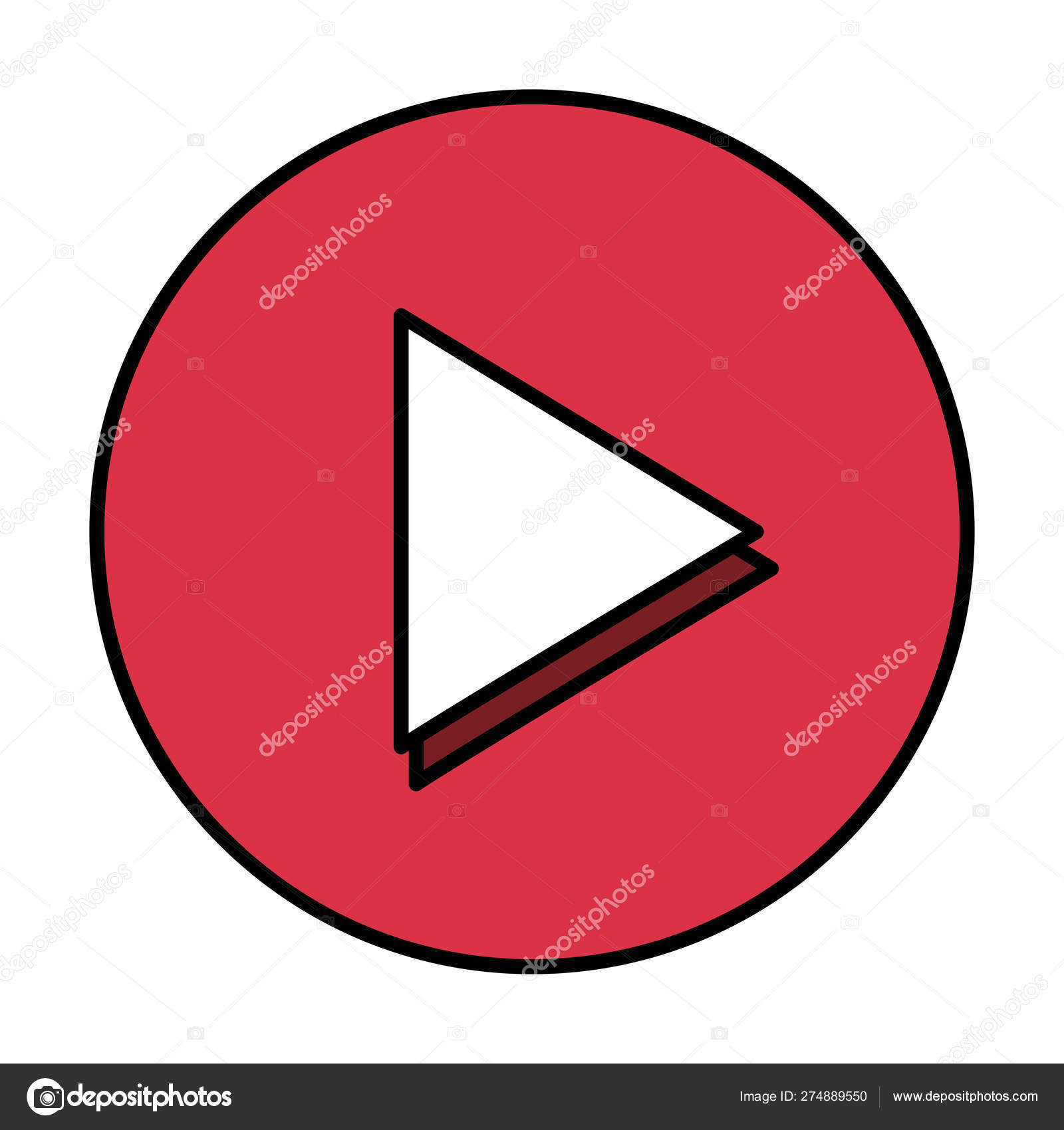 Play button media player icon Stock Vector Image by ©yupiramos #274889550 Play button media player icon Stock Vector Image by ©yupiramos #274889550