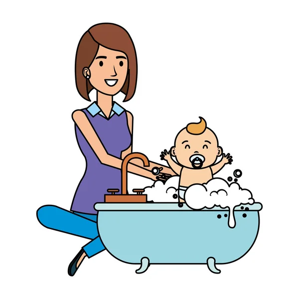 3,684 Baby bathing Vectors, Royalty-free Vector Baby bathing Images ...