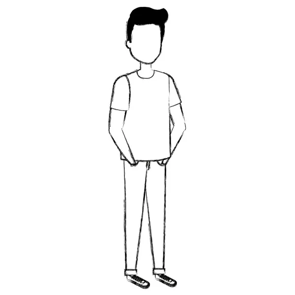 Easy Drawing Of A Person Standing