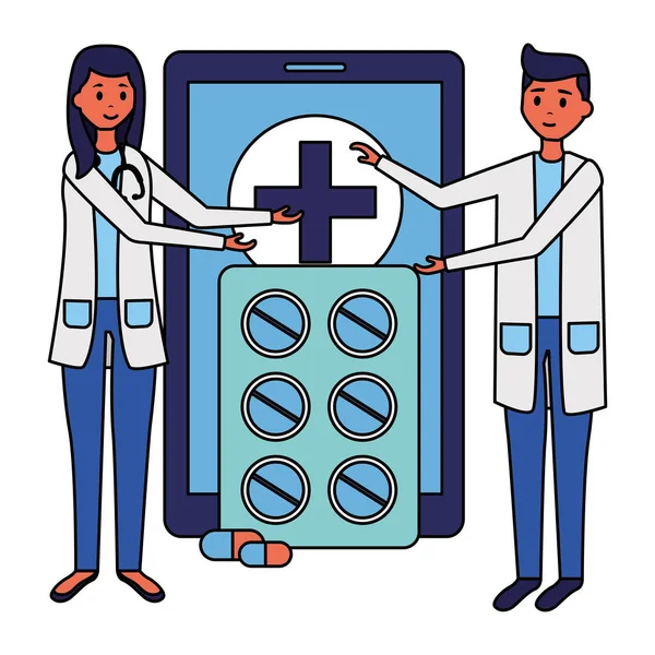 Medicina dibujos animados imágenes de stock de arte vectorial ...