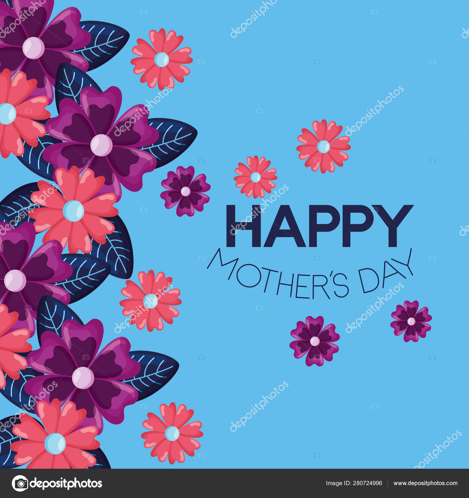 Mothers Day Flowers Stock Vector By ©yupiramos 280724996