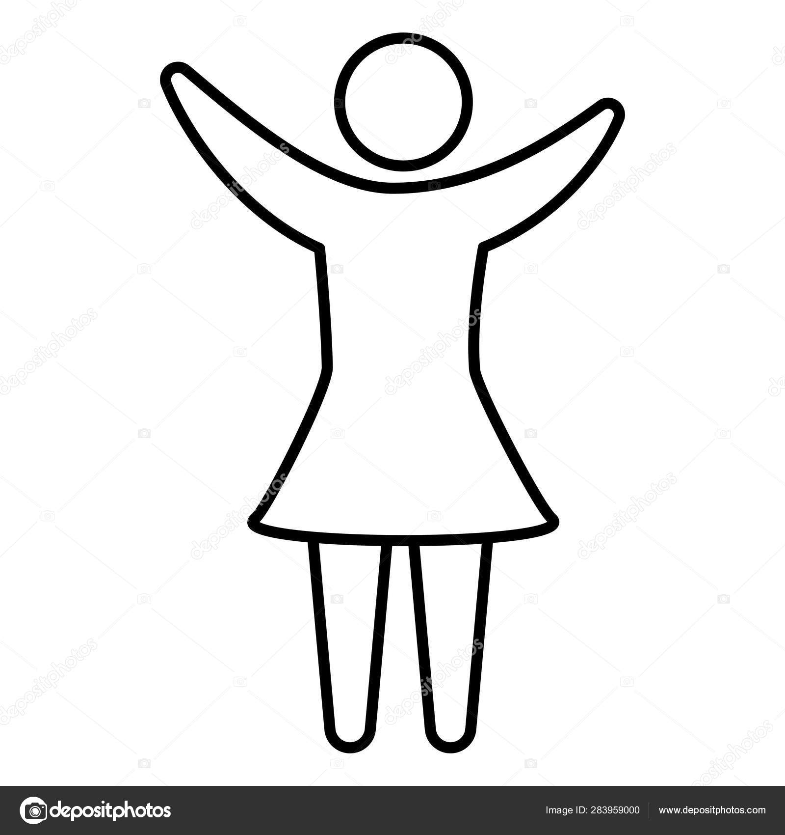 Pictogram human woman flat design Stock Vector Image by ©yupiramos ...