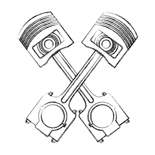 Piston sketch | VINTAGE PISTON SKETCH OR ELEMENT DESIGN ISOLATED ...