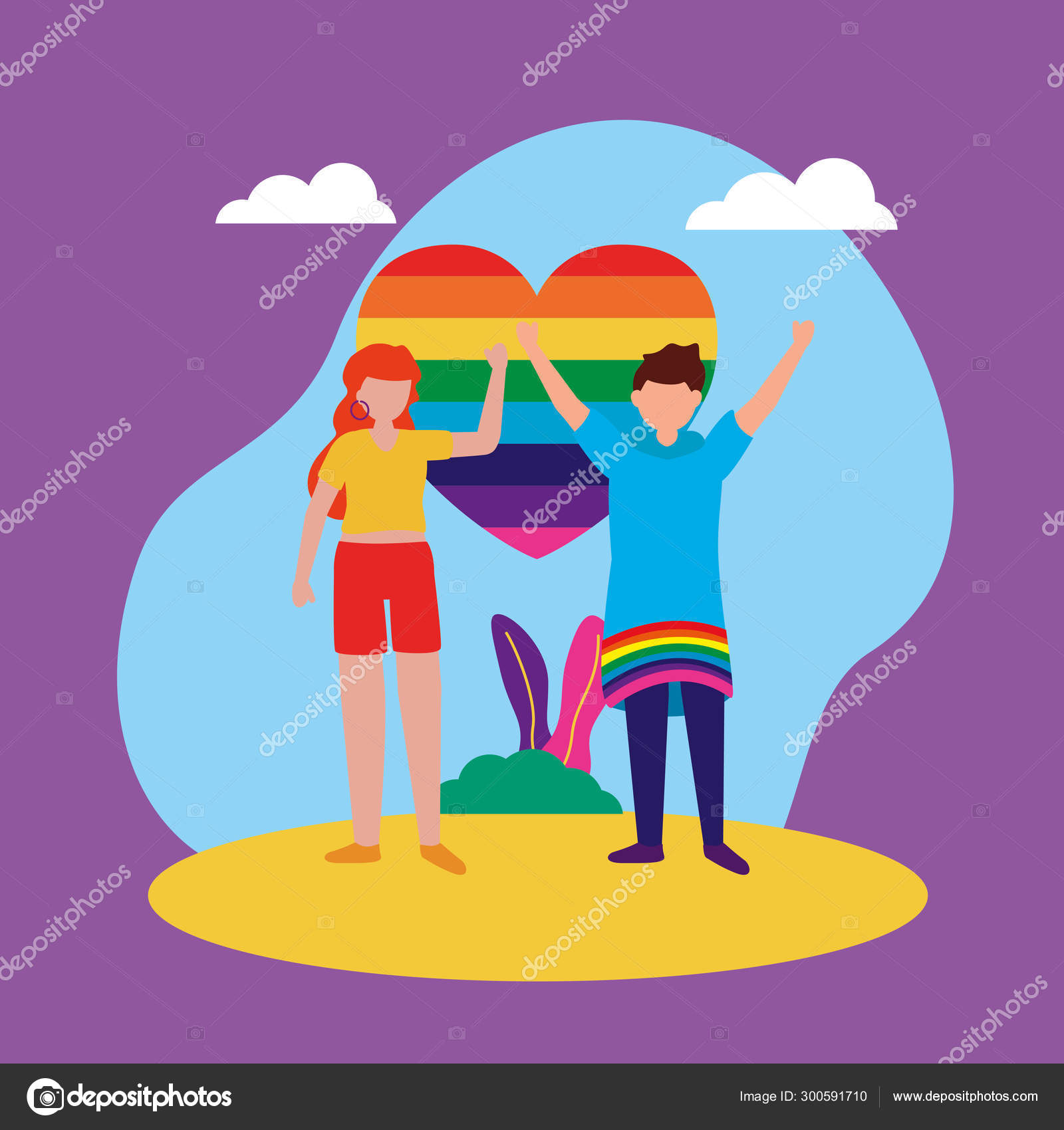 The queer community lgbtq design Stock Vector Image by ©yupiramos ...