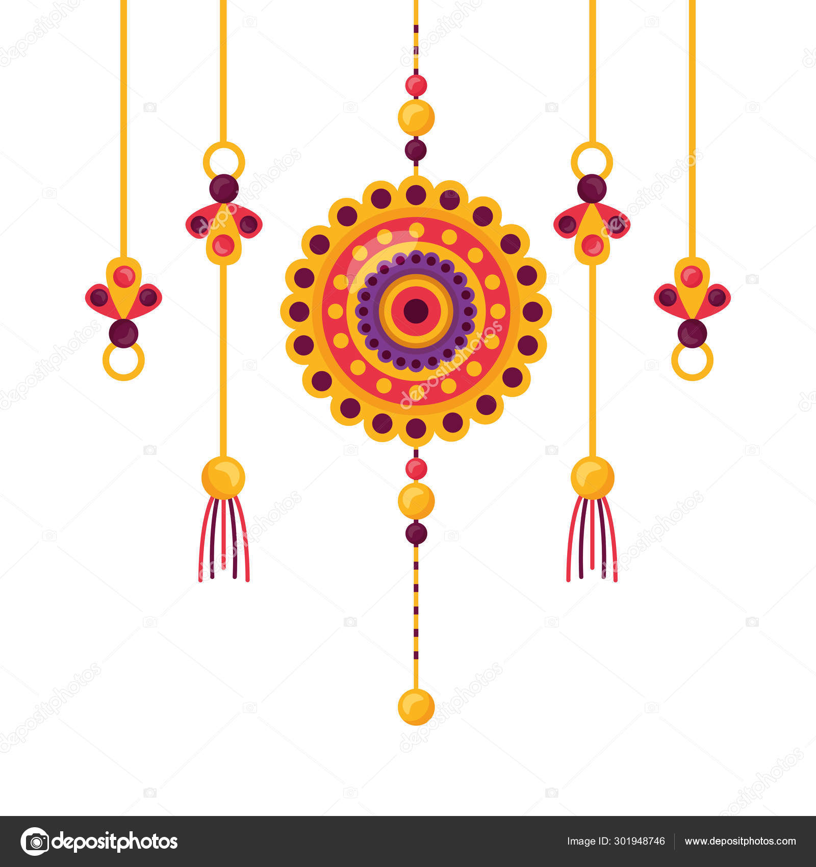 Isolated raksha bandhan vector design Stock Vector by ©yupiramos 301948746