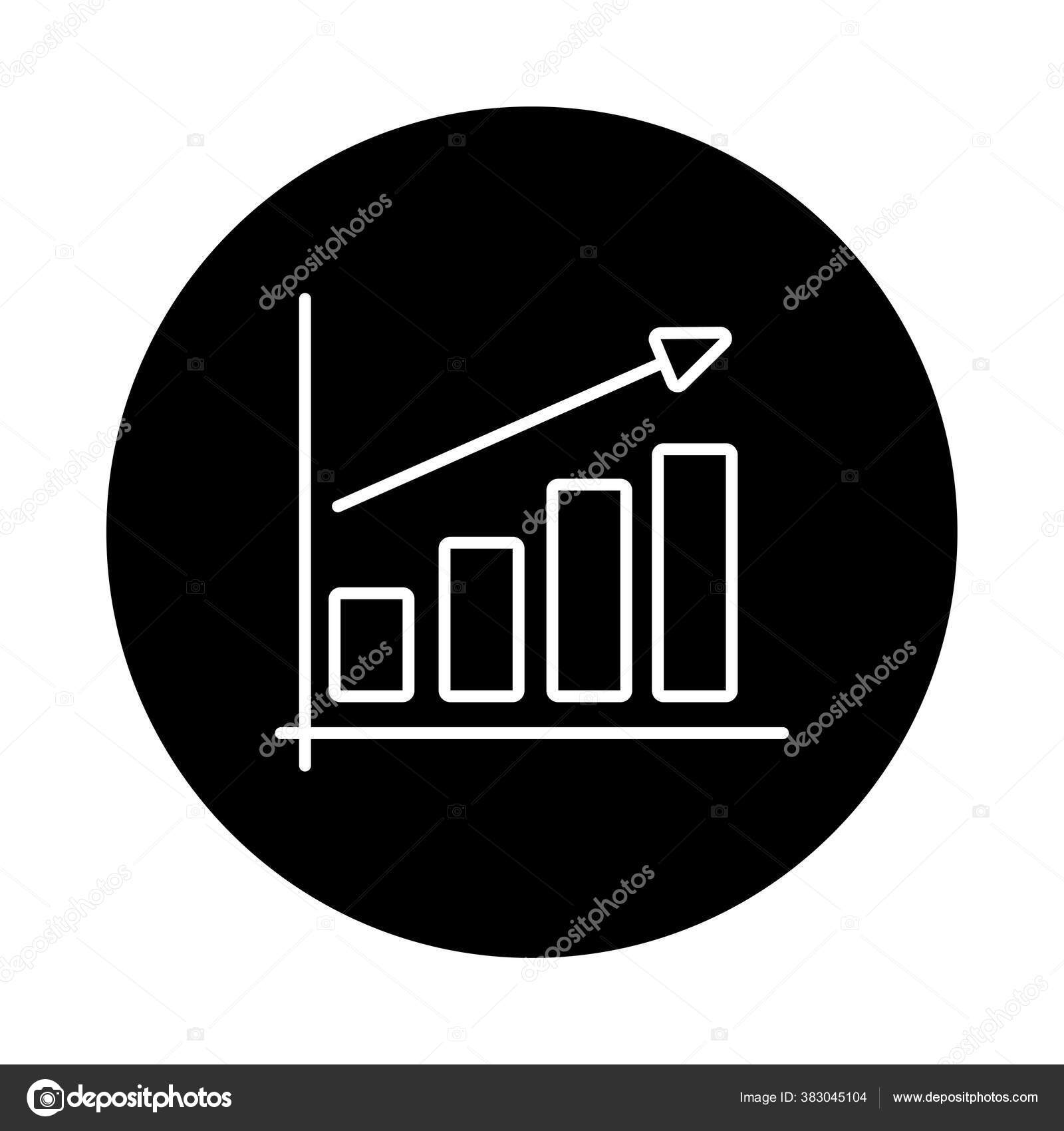 Infographic statistics bars with arrow line style Stock Vector by ...
