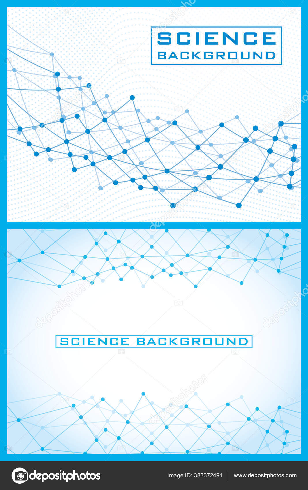Two colors science backgrounds with lines structures Stock Vector by ...