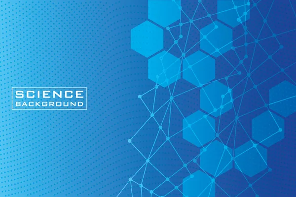 Blue science background with lines structures Stock Vector by ...