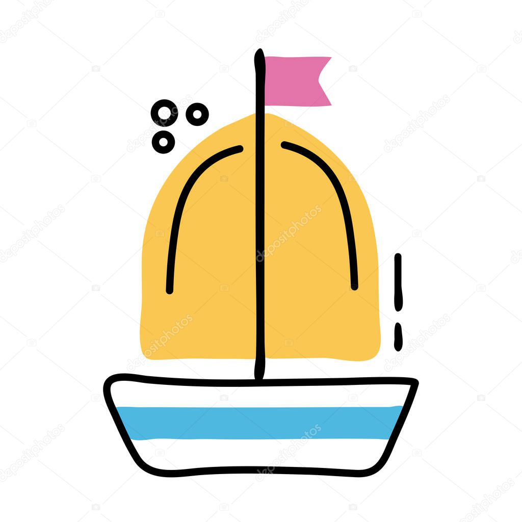 l nea de barco de vela y el icono de estilo de relleno 2024