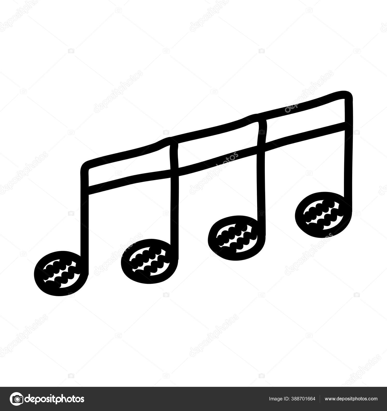 Music note line style icon Stock Vector Image by ©yupiramos #388701664