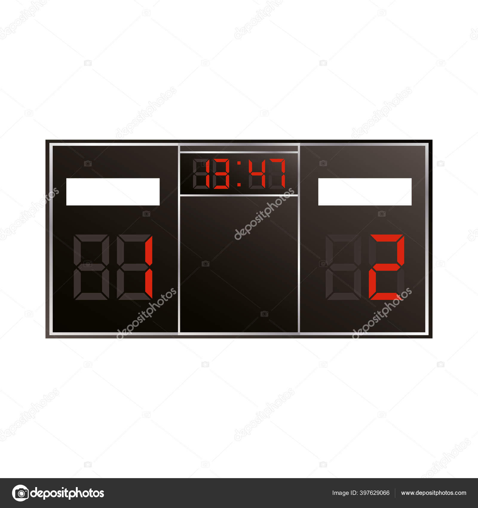 Tournament scoreboard digital isolated icon Stock Vector Image by ...
