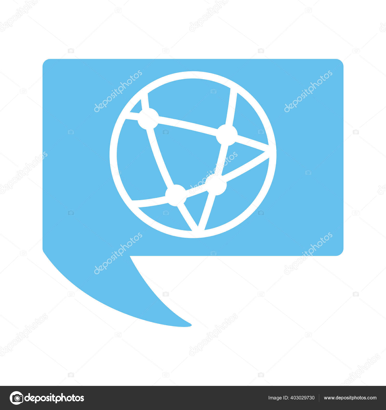 Sphere browser style flat icon Stock Vector by ©yupiramos 403029730