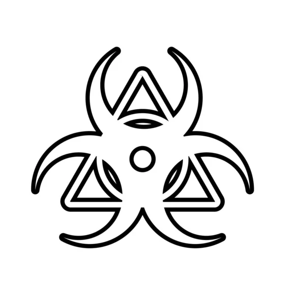 Tribal Biohazard Symbol Tattoo