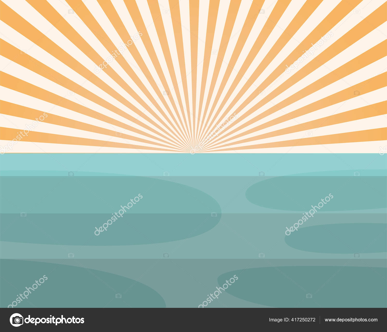 Sea with sunlights landscape background vector design Stock Vector by ...