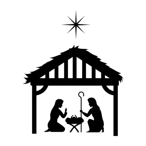 Nativity scene Stock Vector Image by ©yupiramos #13404027