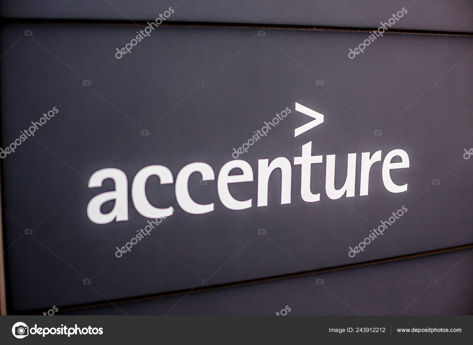 Munich Germany December 2018 Accenture Logo Company Office Building ...