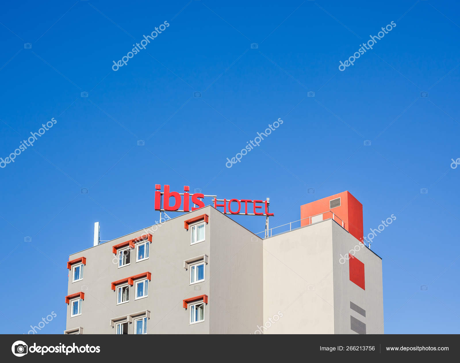 Ibis logo at hotel building in Beziers France — Stock Editorial Photo © dvoevnore #266213756