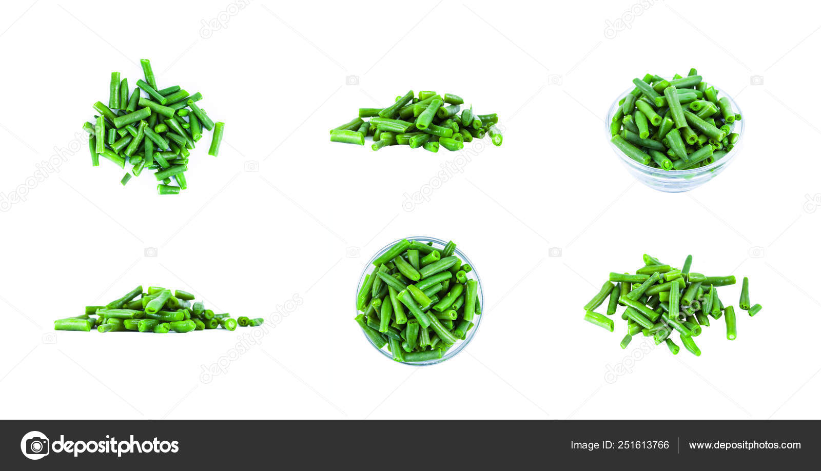 Green beans set isolated on white background — Stock Photo © Alexandra ...