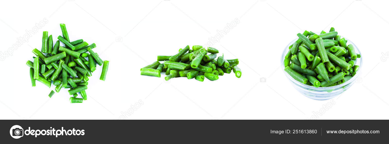 Green beans set isolated on white background — Stock Photo © Alexandra ...