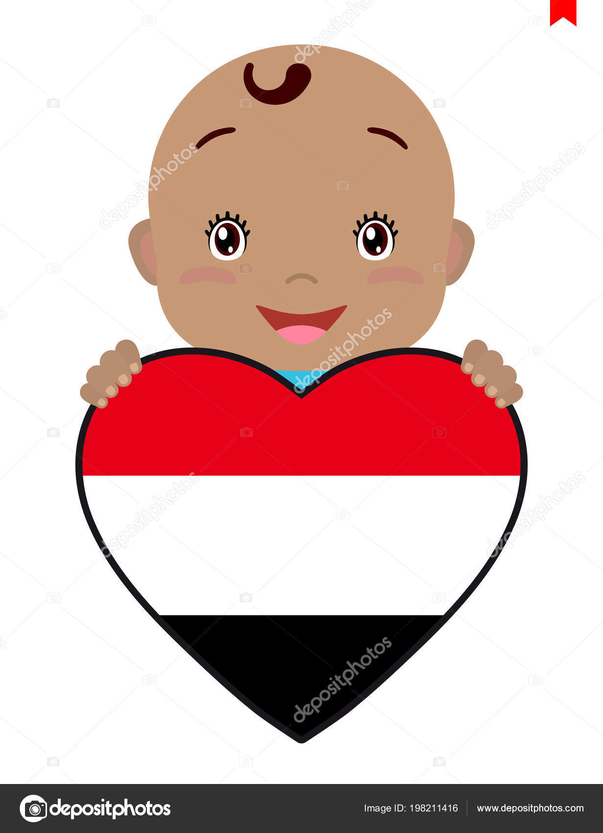 Smilende Baby Ansikt Tegning