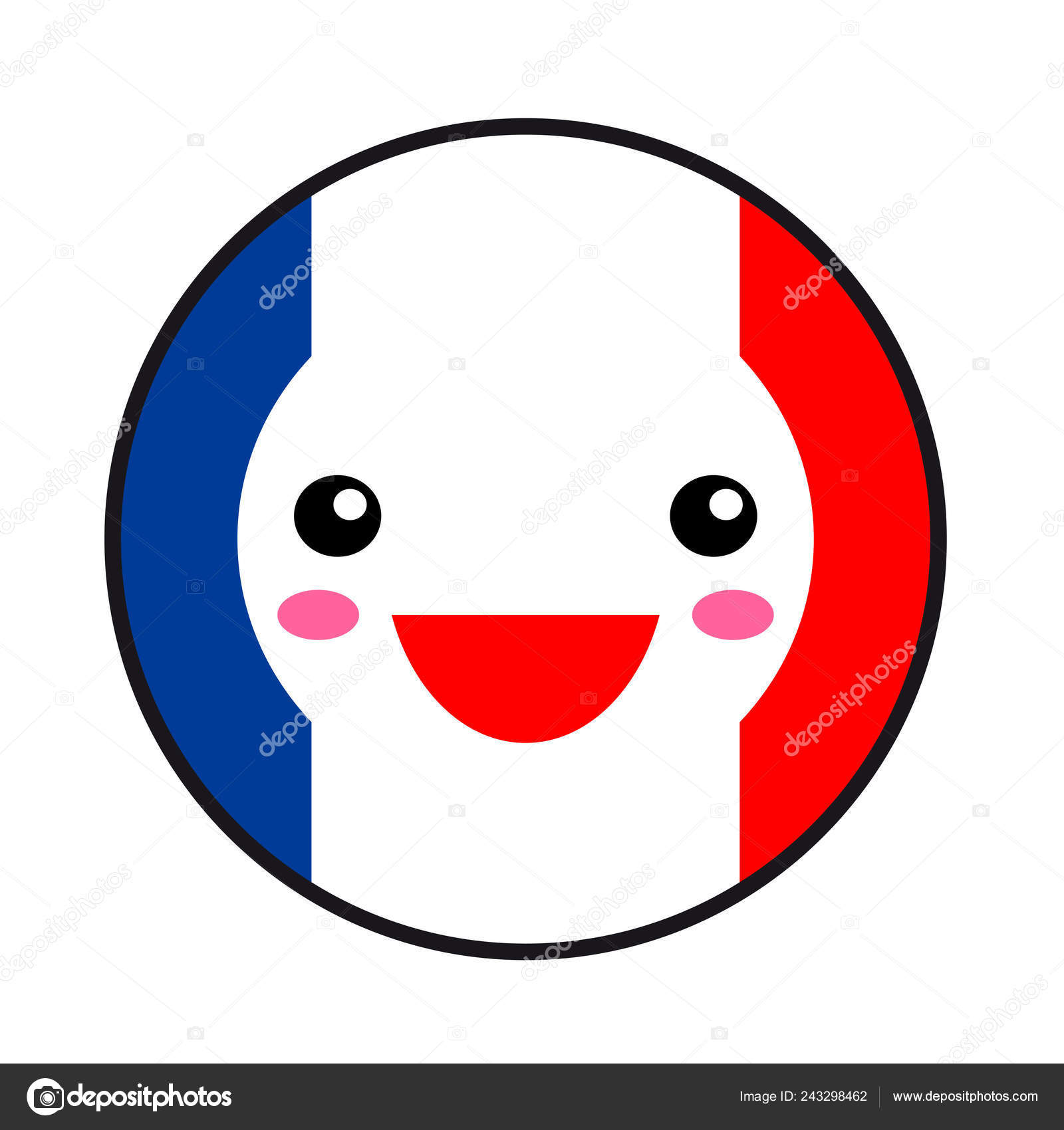 French Smiley Face