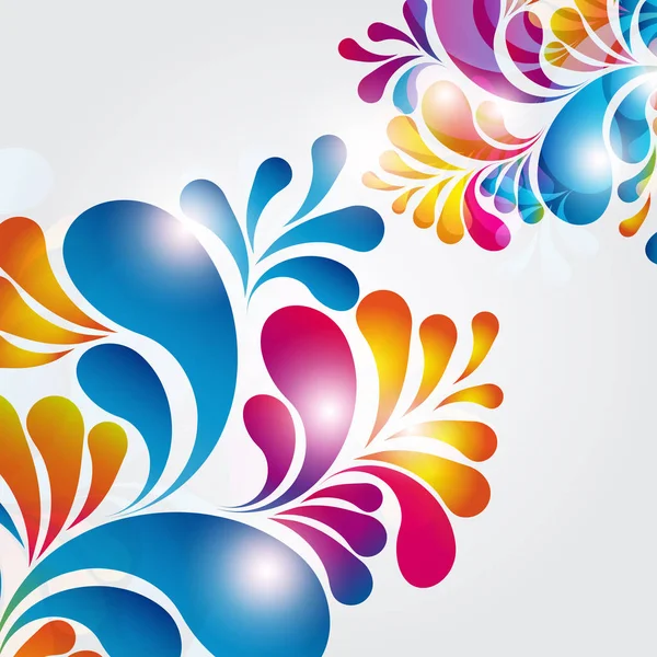 Abstract background with bright teardrop-shaped arches. Stock Vector by ...