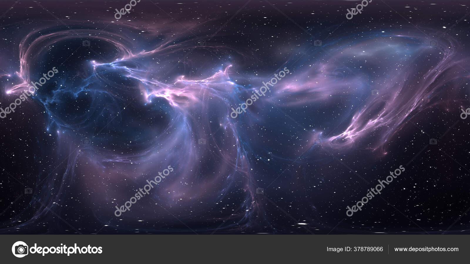360 Degree Space Nebula Panorama Equirectangular Projection Environment ...