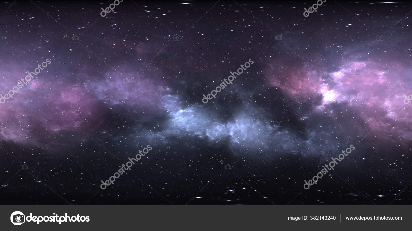 360 Degree Space Nebula Panorama Equirectangular Projection Environment ...