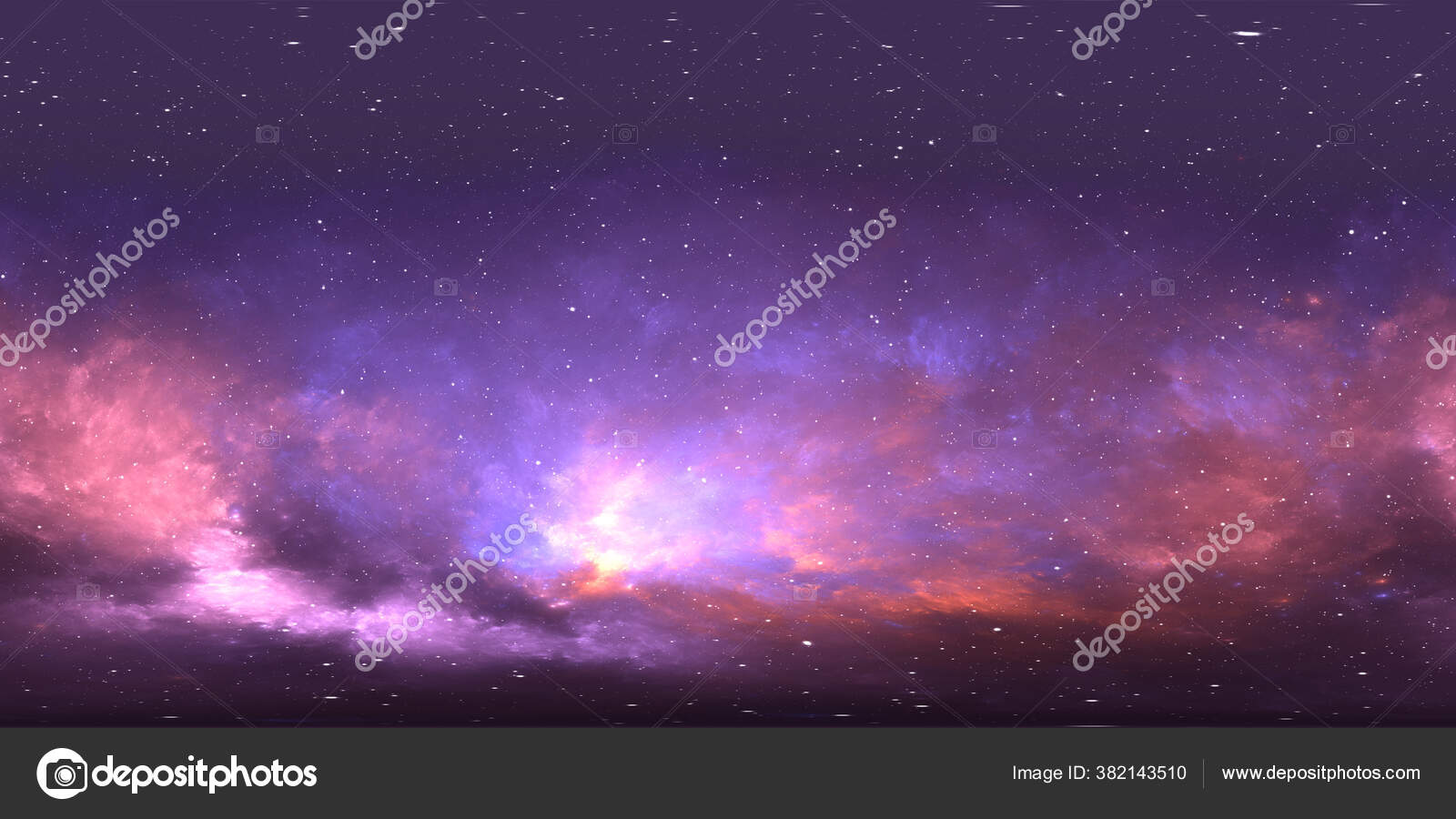 360 Degree Space Nebula Panorama Equirectangular Projection Environment ...