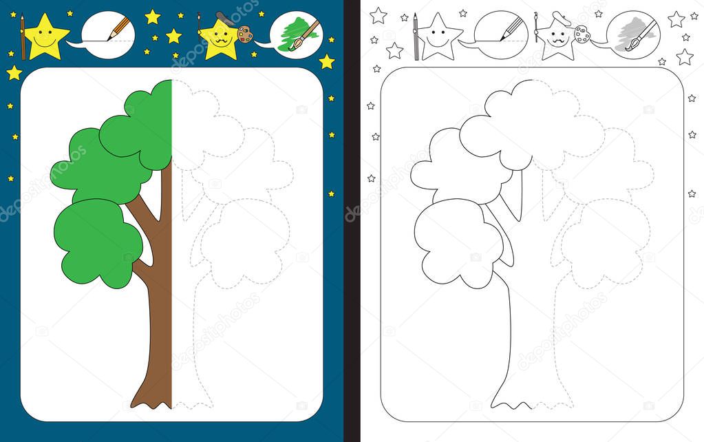 Hoja Trabajo Preescolar Para Practicar Habilidades Motoras Finas Trazar ...