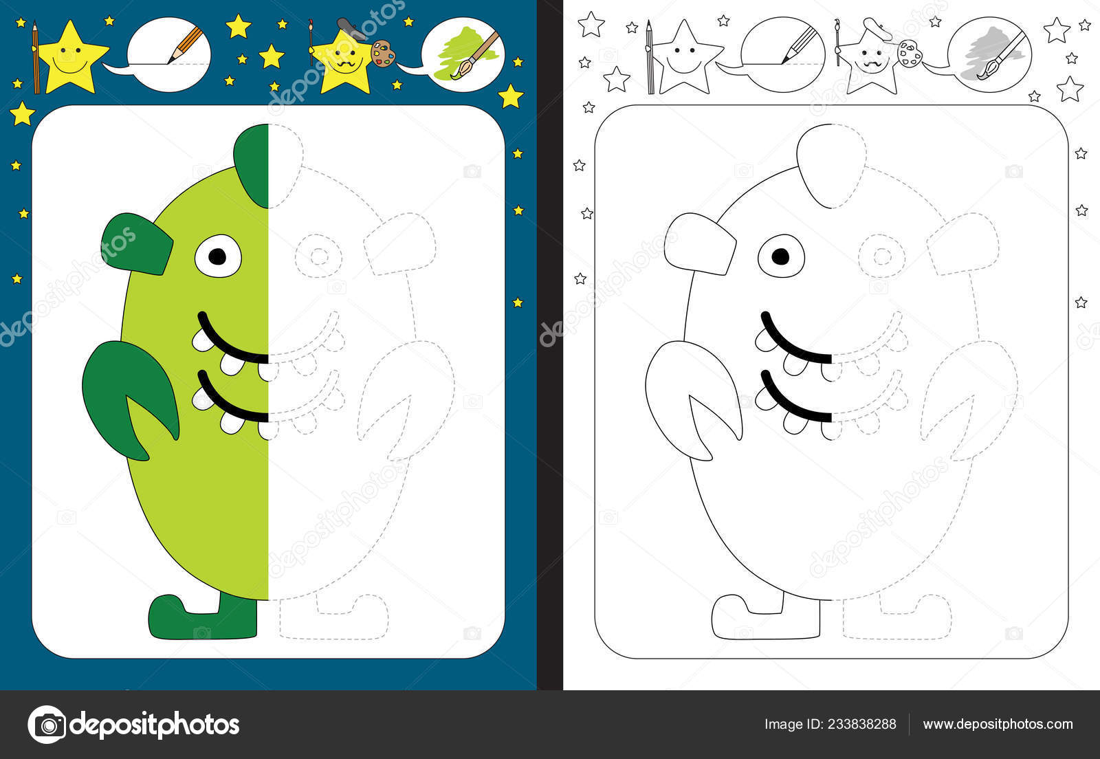 Hoja Trabajo Preescolar Para Practicar Habilidades Motoras Finas Trazar ...