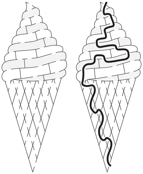 189 Ice cream maze Vector Images - Free & Royalty-free Ice cream maze ...