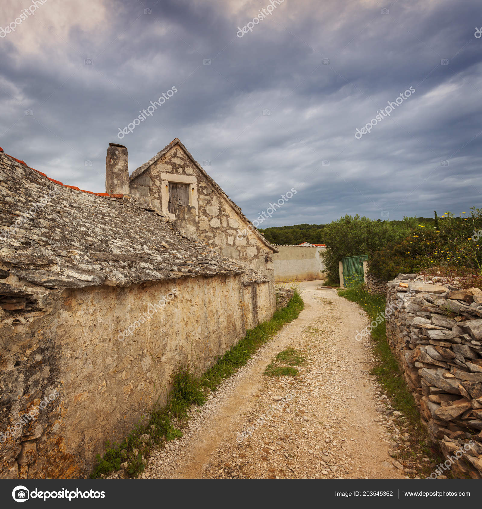 Old Stone Farm Building Brac Island Croatia Stock Photo by ©feferoni ...