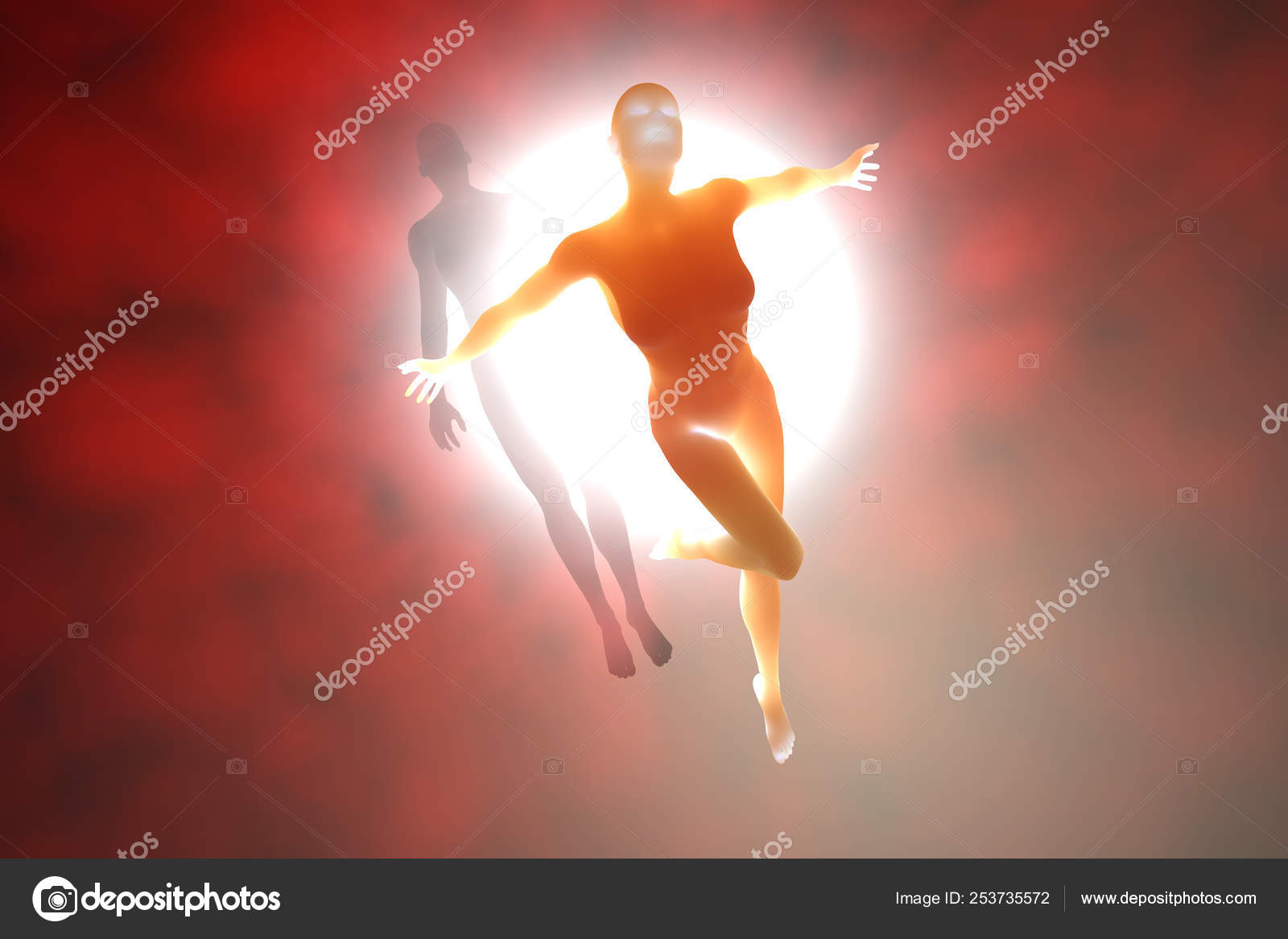 A Soul leaving the dying body — Stock Photo © Spectral #253735572