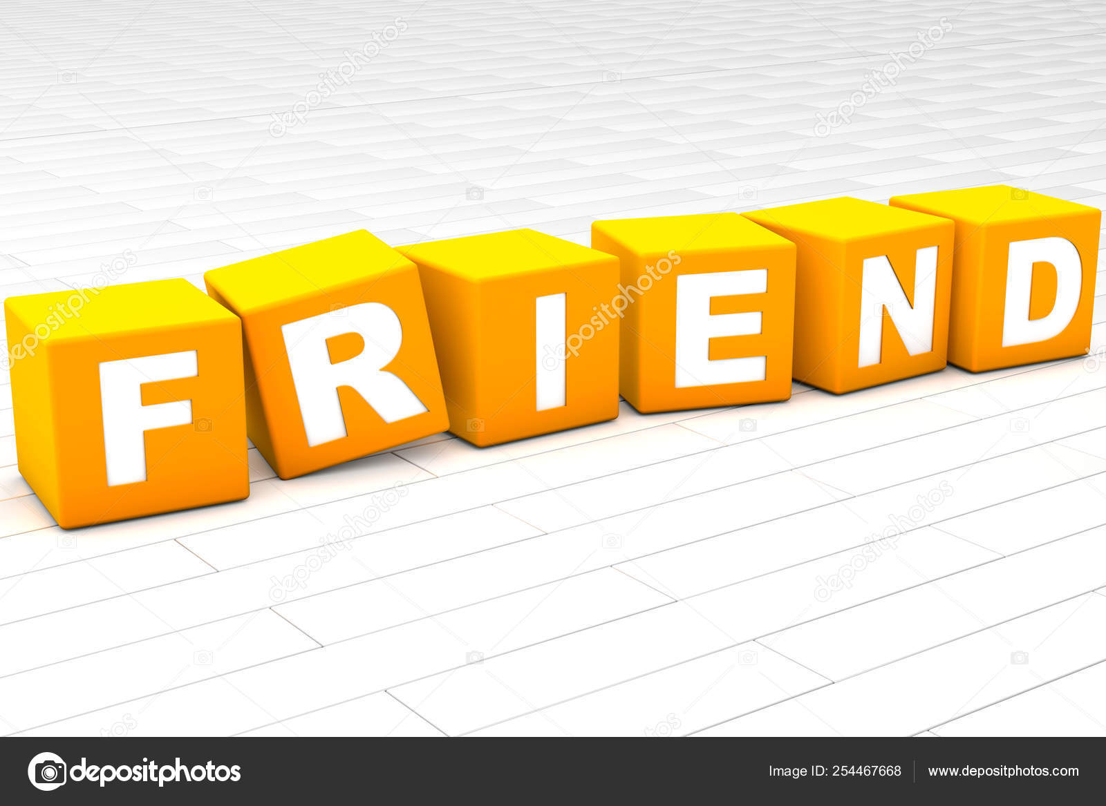 Friend word Illustration — Stock Photo © Spectral #254467668