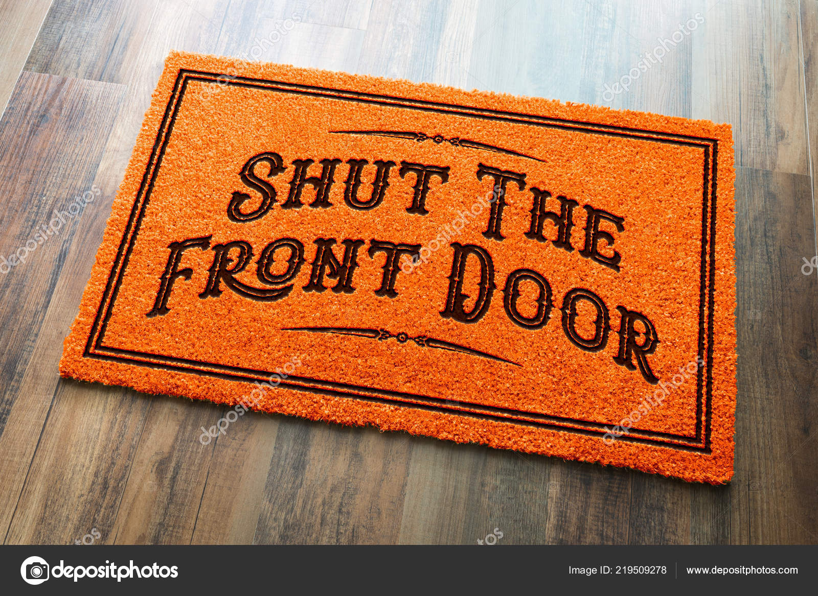 Shut The Front Door Clipart Image