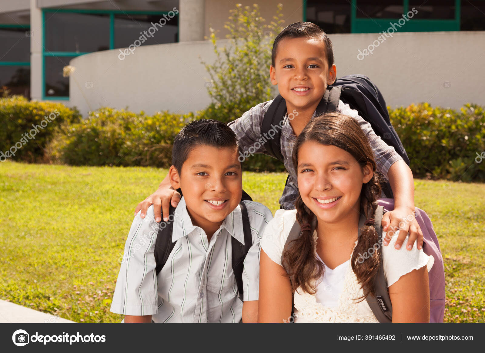 Hispanic Kids At School