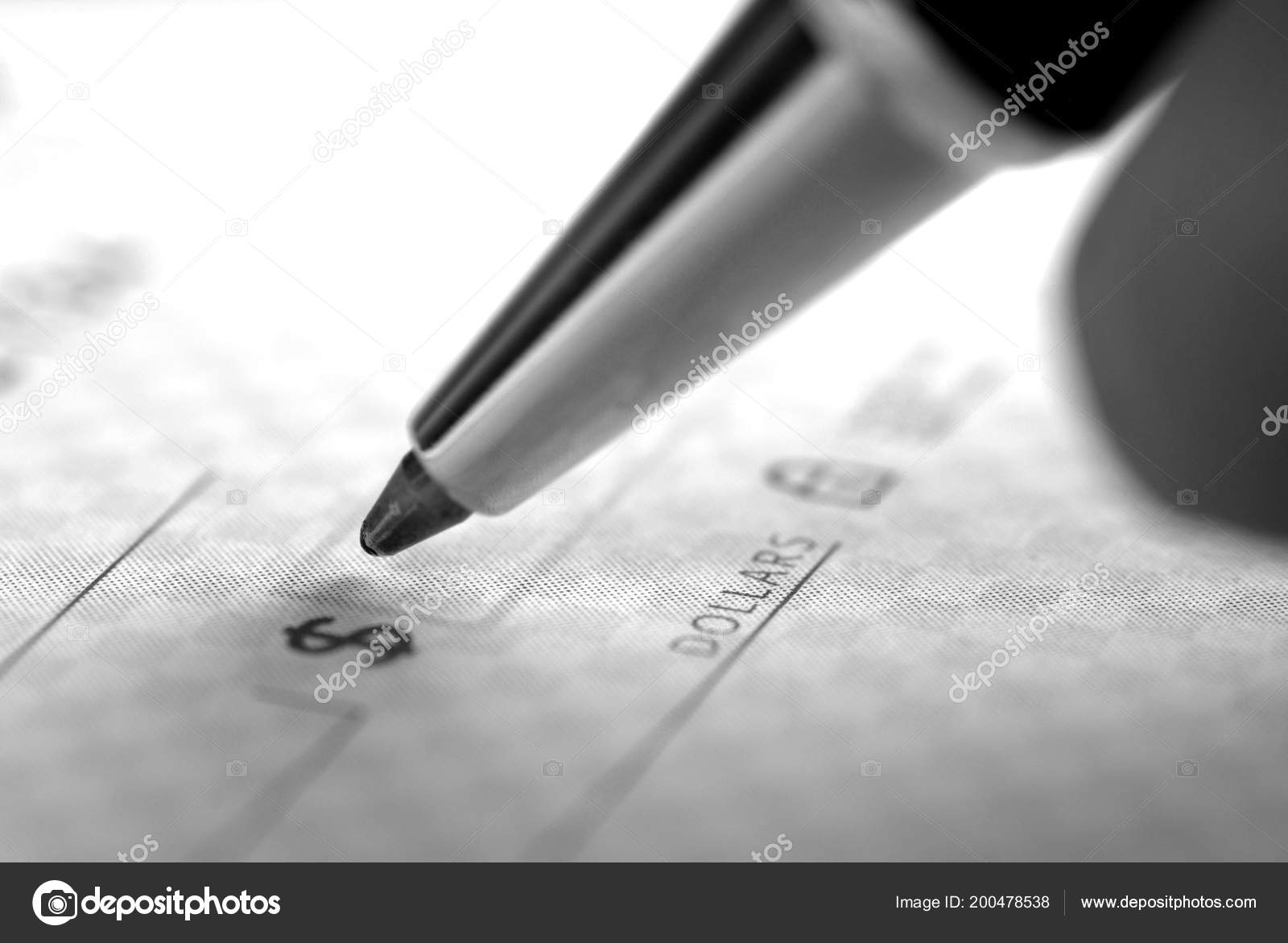 Signing Check Personal Finances — Stock Photo © eric1513 #200478538