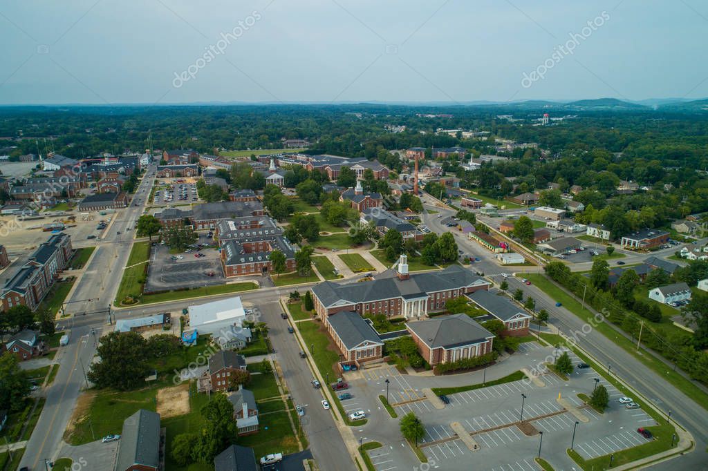 Foto aérea del dron de la Tennessee Tech University 2023