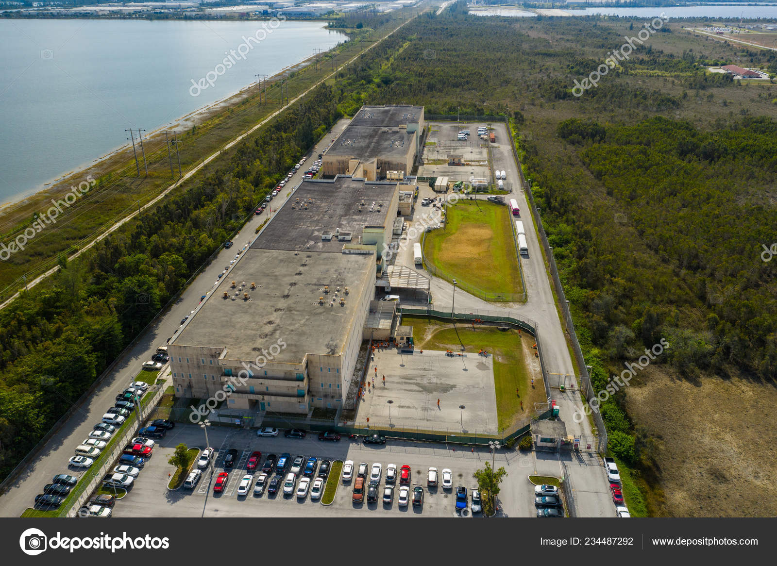 Aerial Image Prisoners Metrowest Detention Center Miami Florida Usa ...