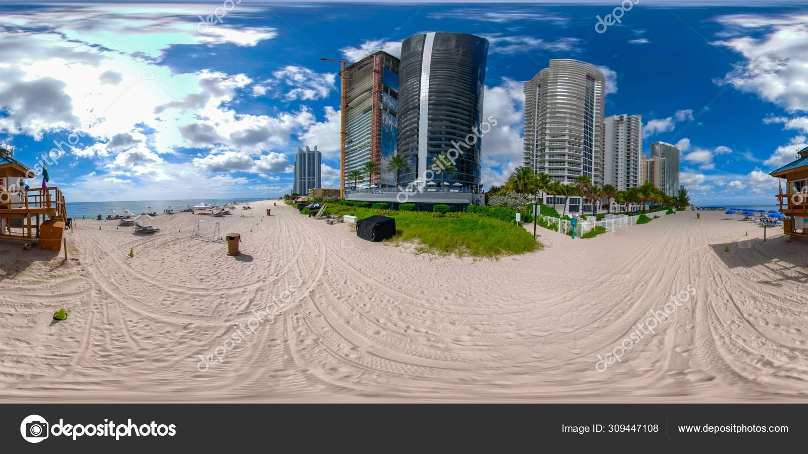 Sunny Isles Beach Florida 360 spherical equirectangular vr photo ...