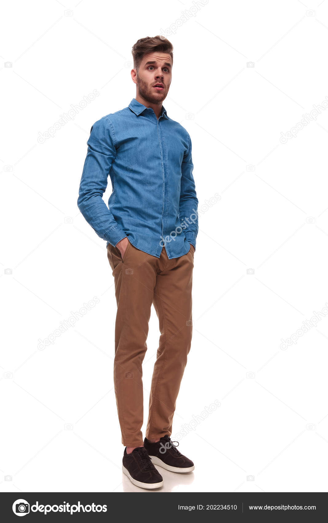 Shocked Man Standing