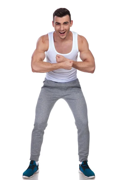 Happy strong man Stock Photos, Royalty Free Happy strong man Images ...