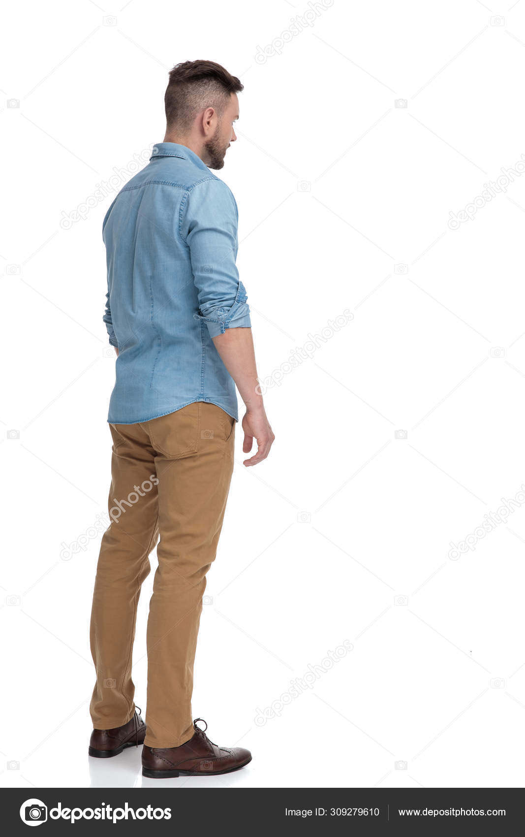 Man Standing Facing Away