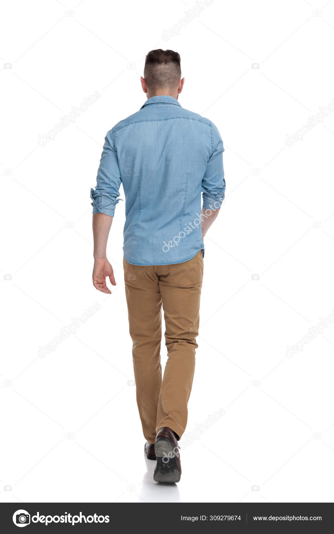 Casual man walking lonely on his path ⬇ Stock Photo, Image by ...