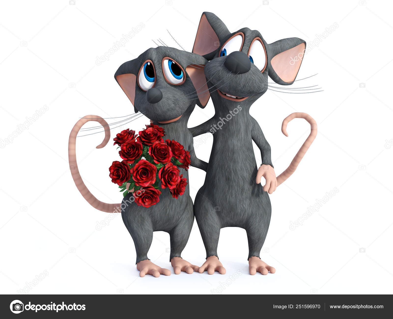 Ratón De Dibujos Animados Hembra